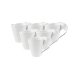 Villeroy & Boch Villeroy & Boch 6er Set Becher mit Henkel NewWave 300 ml in weiß | Gr.: onesize
