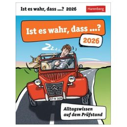 Harenberg Kalender - Ist es wahr, dass ...? Tagesabrei&szlig;kalender 2026 - Alltagswisse | Gr.: onesize