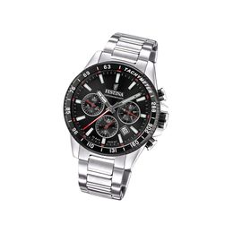 Analog-Armbanduhr Festina Timeless Chronograph silber groß (ca. 45mm) | Gr.: onesize