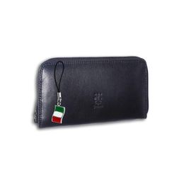 Leder Portemonnaie Florence Geldbörse schwarz ca. 19cm | Gr.: onesize