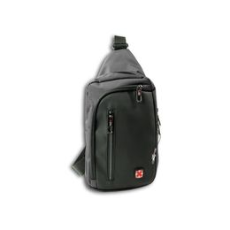 Polyester Umhängetasche Travel N Meet Tasche grau, schwarz ca. 18cm | Gr.: onesize
