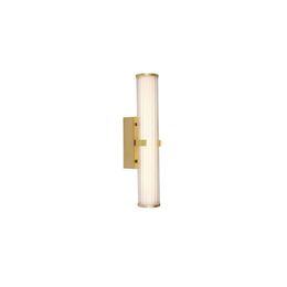Licht-Erlebnisse Wandlampe EEK G (B)8.5 x (H)43 cm in Gold Klar/Transparent | Gr.: onesize
