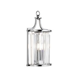 Licht-Erlebnisse Wandlampe (B)18 x (H)35 cm in Chrom Klar/Transparent | Gr.: onesize