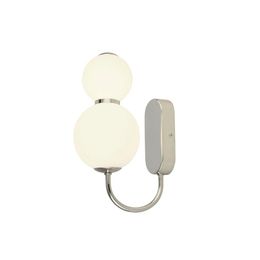 Licht-Erlebnisse Wandlampe EEK F (B)12 x (H)28 cm in Chrom Wei&szlig; | Gr.: onesize
