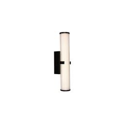 Licht-Erlebnisse Wandlampe EEK G (B)8.5 x (H)43 cm in Schwarz Klar/Transparent | Gr.: onesize