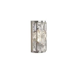 Licht-Erlebnisse Wandlampe (B)16 x (H)27 cm in Chrom Klar/Transparent | Gr.: onesize