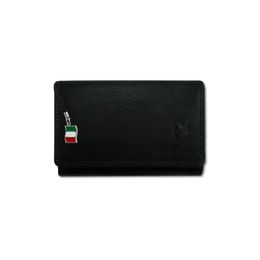 Leder Portemonnaie Florence Geldbörse schwarz ca. 12cm | Gr.: onesize
