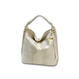 Leder Beuteltasche, Shopper Florence Tasche beige ca. 41cm | Gr.: onesize
