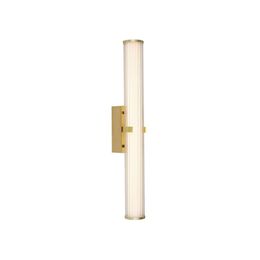 Licht-Erlebnisse Wandlampe EEK F (B)9 x (H)63 cm in Gold Klar/Transparent | Gr.: onesize
