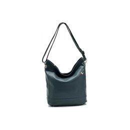 Leder Schultertasche, Shopper Florence Tasche türkis ca. 37cm | Gr.: onesize