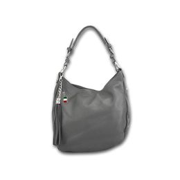 Leder Schultertasche, Shopper Florence Tasche grau ca. 30cm | Gr.: onesize
