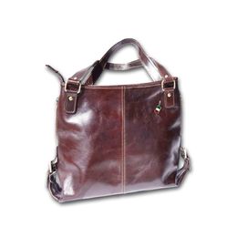 Leder Schultertasche, Henkeltasche, Shopper Florence Tasche braun ca. 40cm | Gr.: onesize