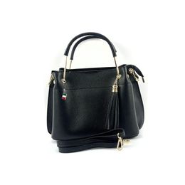 Leder Umhängetasche, Handtasche Florence Tasche schwarz ca. 30cm | Gr.: onesize