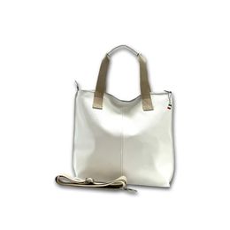 Leder Schultertasche, Shopper Florence Tasche weiß ca. 44cm | Gr.: onesize