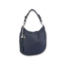 Leder Schultertasche, Shopper Florence Tasche blau ca. 30cm | Gr.: onesize