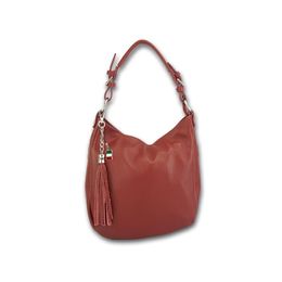 Leder Schultertasche, Shopper Florence Tasche rot ca. 30cm | Gr.: onesize