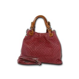 Leder Handtasche, Umhängetasche Florence Tasche dunkelrot, bordeaux ca. 31cm | Gr.: onesize
