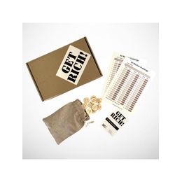 progress creators 52 Wochen Sparchallenge &bdquo;GET RICH!&ldquo; Holzchip-Edition | Gr.: onesize