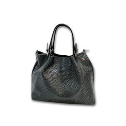 Leder Handtasche, Umhängetasche Florence Tasche schwarz ca. 31cm | Gr.: onesize