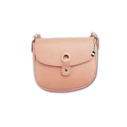 Leder Schultertasche, Umhängetasche Florence Tasche rosa ca. 21cm | Gr.: onesize