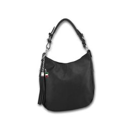 Leder Schultertasche, Shopper Florence Tasche schwarz ca. 30cm | Gr.: onesize