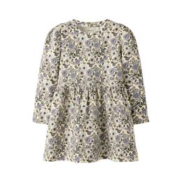 name it Kleid 'NMFNIKALA' Mädchen Größe 98 beige / dunkelgrün / helllila / weiß