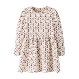 name it Kleid 'NMFNIKALA' Mädchen Größe 128 braun / flieder / weiß