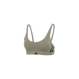 Adidas Bustier Scoop Bralette - Sport Active Essentials in silver pebble | Gr.: XL