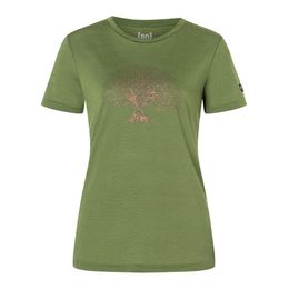 super.natural Merino T-Shirt W TREE OF KNOWLEDGE TEE in grün | Gr.: XS
