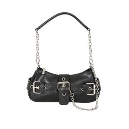 Banned Alternative Night Vibe Handtasche schwarz silberfarben BG34542