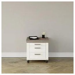 Rollcontainer, braun (pino aurelio mit eiche nelson), B:61cm H:60cm T:63,6cm, Spanplatte, SET ONE BY Musterring, Rollwagen