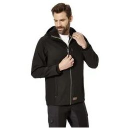 Softshelljacke HERO by John Medoox "JOEY Softshelljacke mit Fleecefutter", Herren, Gr. M, schwarz, Softshell, 92% Polyester, 8% Elasthan, regular fit, Jacken, Regular Fit Casual Softshell für Herren