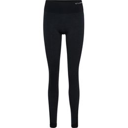Hummel Leggings Hmlmt Shine Multisport Damen in BLACK MELANGE | Gr.: XS