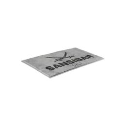 Sansibar Badteppich Classic in Silber/Anthrazit | Gr.: 60x100 cm