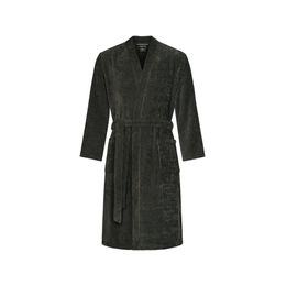 Cawö Cawö Bademäntel Herren Kimono Cord-Optik 6540 basalt - 740 in basalt - 740 | Gr.: L
