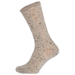 LUSANA Schoppersocke L5694-9 in beige | Gr.: 38-40