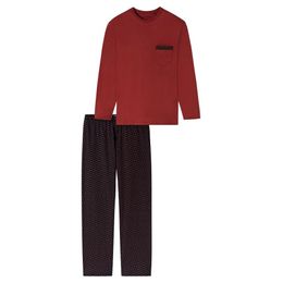 Schiesser Pyjama Comfort in Dunkelrot | Gr.: 52