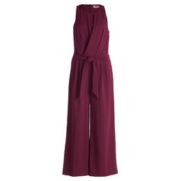 Vera Mont Jumpsuit mit Bindeg&uuml;rtel Damen Gr&ouml;&szlig;e XS beere