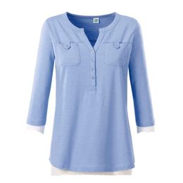 WITT WEIDEN Rundhalsshirt in bleu | Gr.: 50
