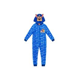 PAW PATROL Jungen Schlafanzug Jumpsuit Overall Pyjama in blau | Gr.: 122