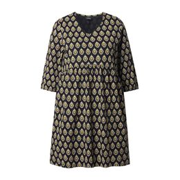 Ulla Popken Jerseykleid in schwarz | Gr.: 42-44