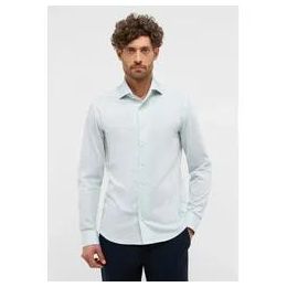 Langarmhemd Eterna "SLIM FIT", Herren, Gr. 46, Normalgrößen, grün, 58% Baumwolle, 42% Polyester, schmal, Manschette, Hemden, NON IRON (bügelfrei)