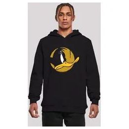 Sweatshirt F4NT4STIC "Looney Tunes Daffy Duck Dotted Cartoon Logo", Herren, Gr. L, schwarz, Obermaterial: 65% Baumwolle, 35% Polyester, Casual, slim fit, ohne Bündchen, Sweatshirts, Herren,Premium Merch,Slim-Fit,Kapuzenpullover,Bedruckt