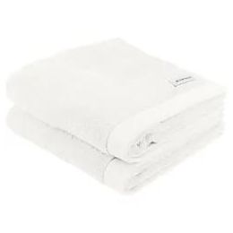 Handtuch Tom Tailor HOME "COLOR BATH", weiß (crisp weiß), B:50cm L:100cm, Frottier, Frottier, Handtücher, 100% Baumwolle, 50x100 cm, uni, große Farbauswahl
