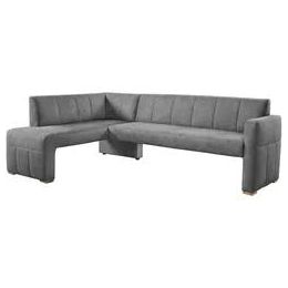 Essbank exxpo - SOFA FASHION, grau (mouse), B:245cm H:83cm T:159cm, Sitzbänke, elegant und modern mit hohem Sitzkomfort