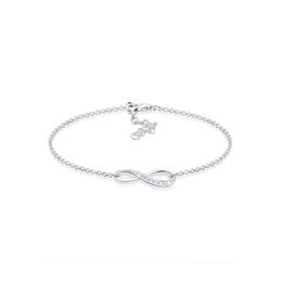 Elli Armband 925 Sterling Silber Infinity in Wei&szlig; | Gr.: 20 cm