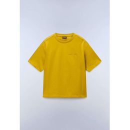 Napapijri T-Shirt "S-Campido Ss W" in Gold | Gr.: L