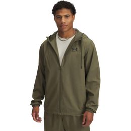 Under Armour Softshelljacke "Rival Woven Windbreaker" in Grün | Gr.: XL