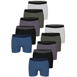 LOREZA 10er Set Boxershorts - Mix - Mehrfarbig | Gr.: L