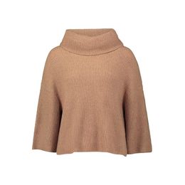 BETTY & CO BETTY & CO Strickpullover mit Kragen in Camel Melange | Gr.: M